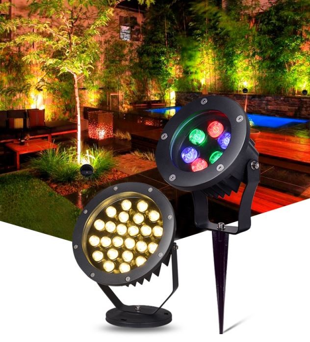 Đèn chiếu sáng sự kiện ngoài trời 3W LED Cảnh sát 6,9 / 12/12/18 / 36W ...